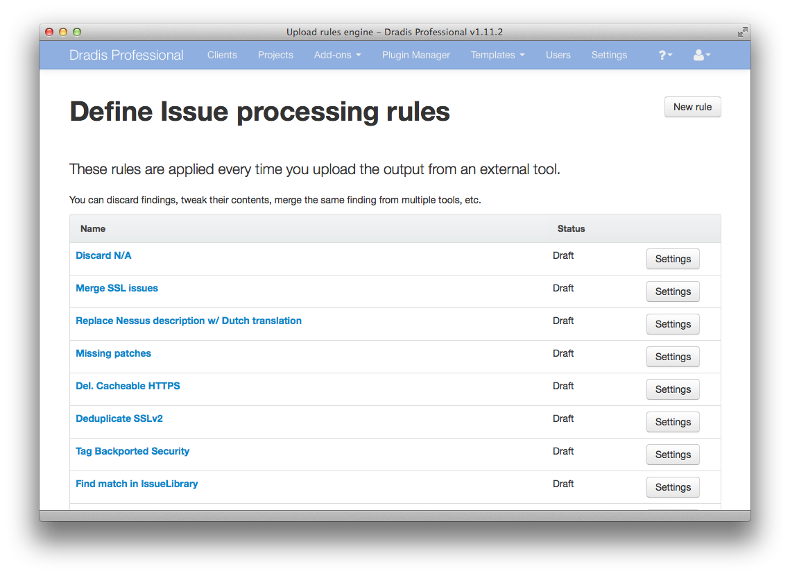 Rules Engine overview - Dradis Framework Blog