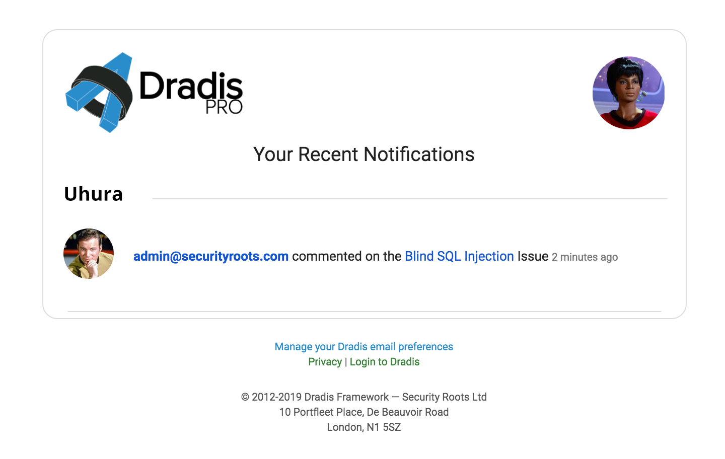 email_notifications - Dradis Framework Blog