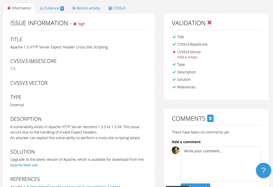 validation-panel - Dradis Framework Blog