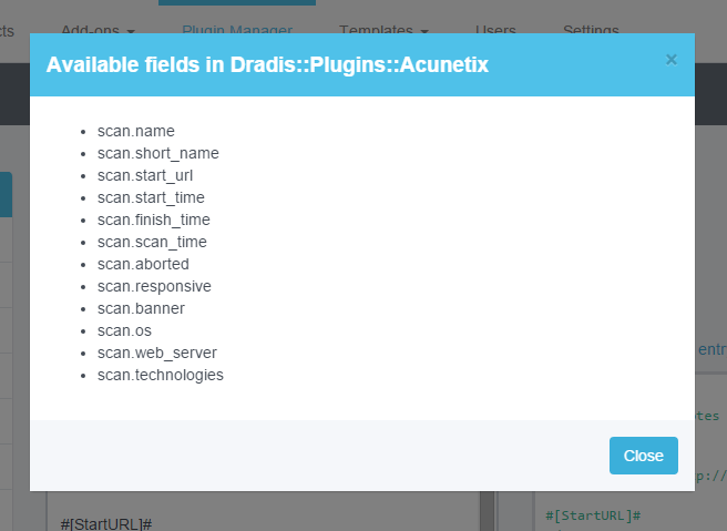 Tools, Templates, and Fields | Dradis Pro Help
