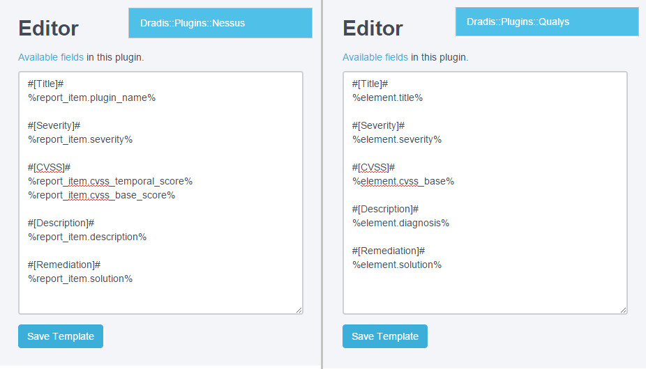 Combining Plugins | Dradis Pro Help