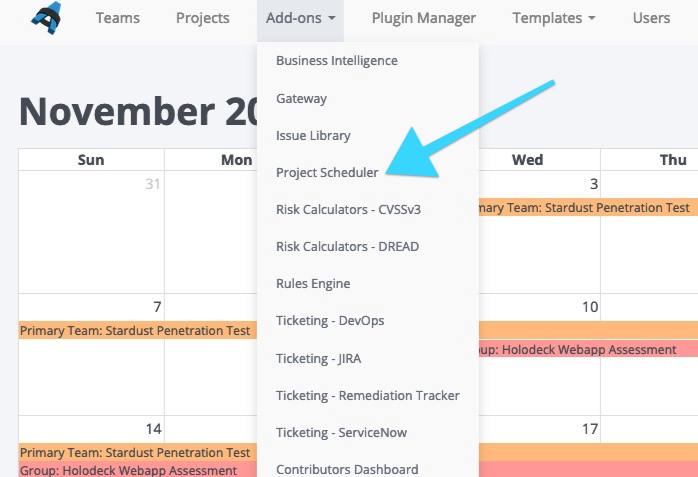 Pentest Project Scheduler | Dradis Dradis Framework