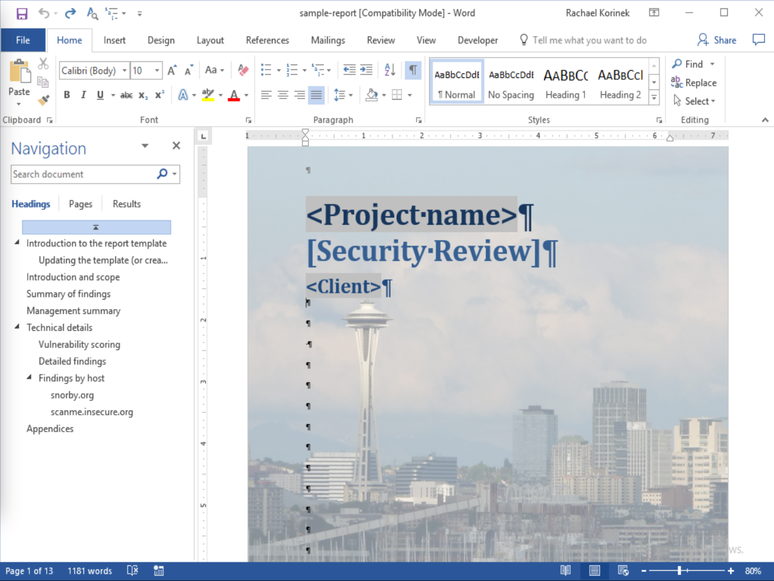 From a sample report to a Dradis template | Dradis Framework